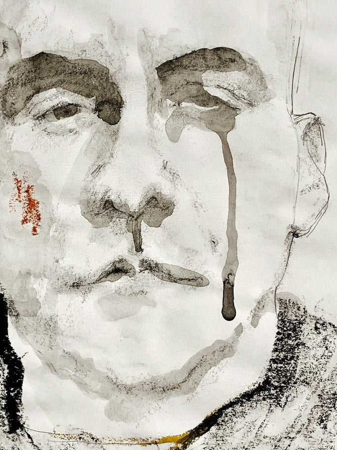 JIM GOAD IN A JUMPER, POUTING – Leigh Brown